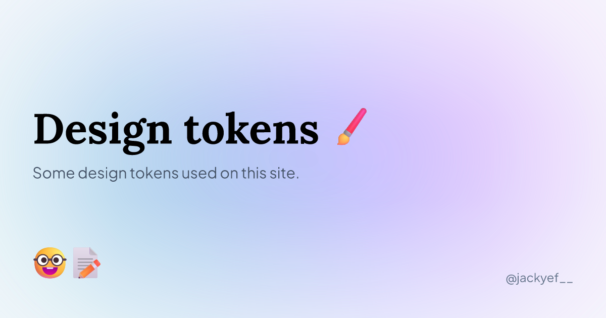 Tokens 🖌️